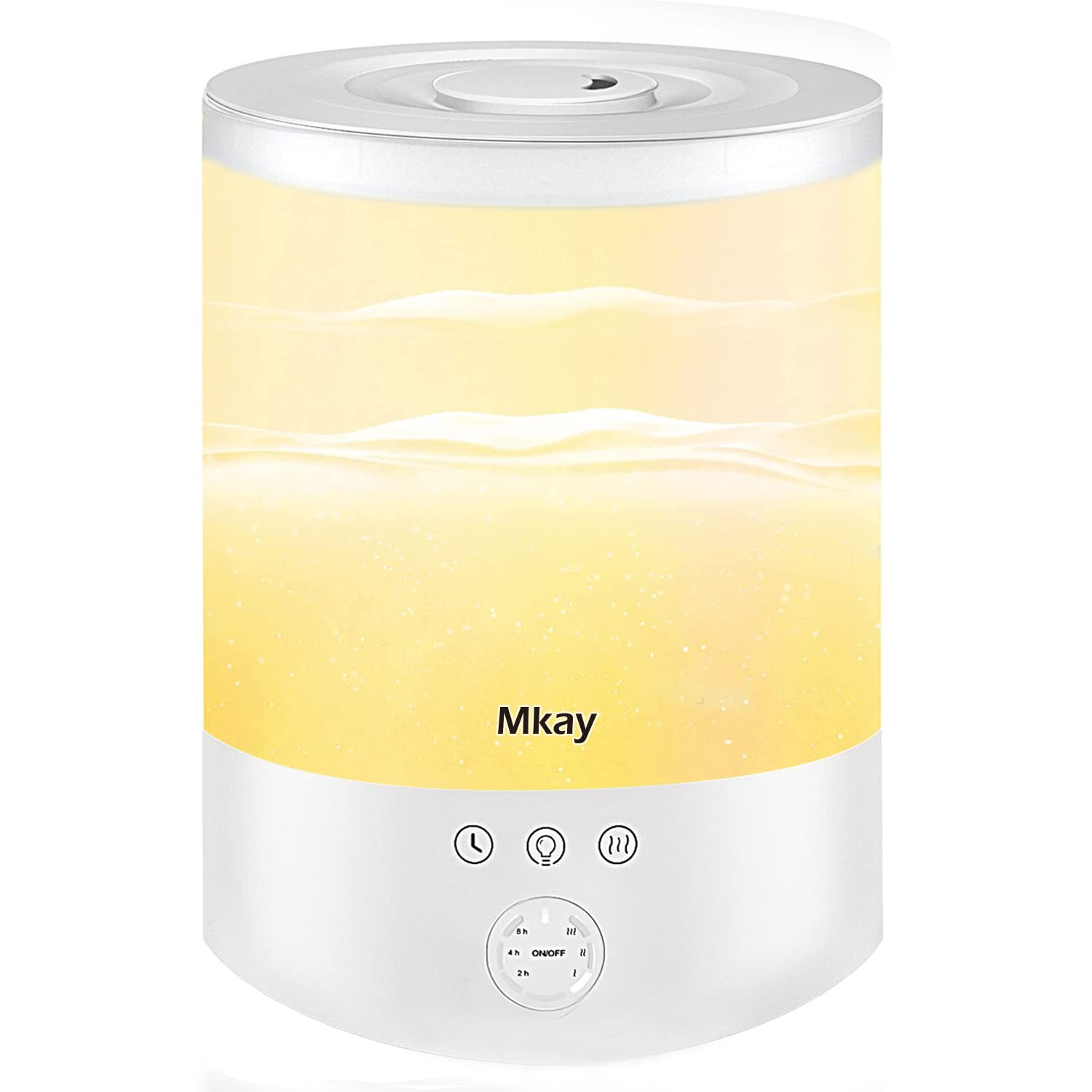 Humidifiers for Bedroom Large Room: 2.5L Top Fill Cool Mist Humidifiers for Home Kids Baby Nursery with Night Light | Ultrasonic Air Humidifier with Essential Oil Diffuser 28dB Whisper Quiet Adjustable Mist Auto Shut Off 12-30H Run Time