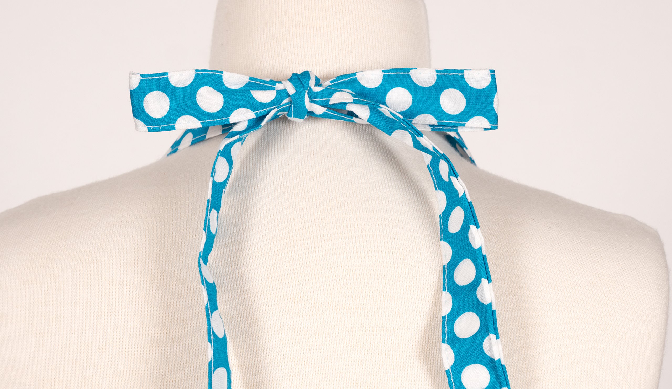 KAF Home Adult's Hostess Extra Long Ties β Adjustable Bib Cupcake Apron-Machine Wash-Used in Kitchen, Gardening, Multicolor