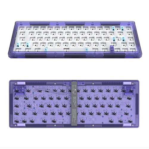 Misaso GAS67 Customized Mechanical Keyboard Kit Hot Swap Axis Wired Gasket Structure RGB Backlight Gaming Keyboard White