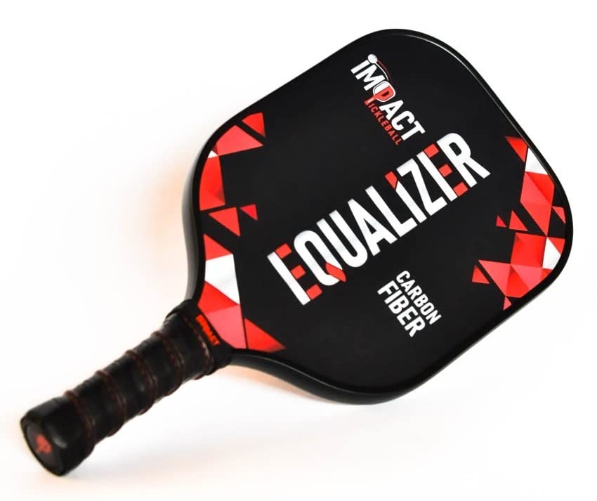 Impact Equalizer Pickleball Paddle - UD Carbon Fiber Face, Dual Polymer Honeycomb Core, Granular Graphene Texture for Spin and Control, 8 oz, 16mm Thick