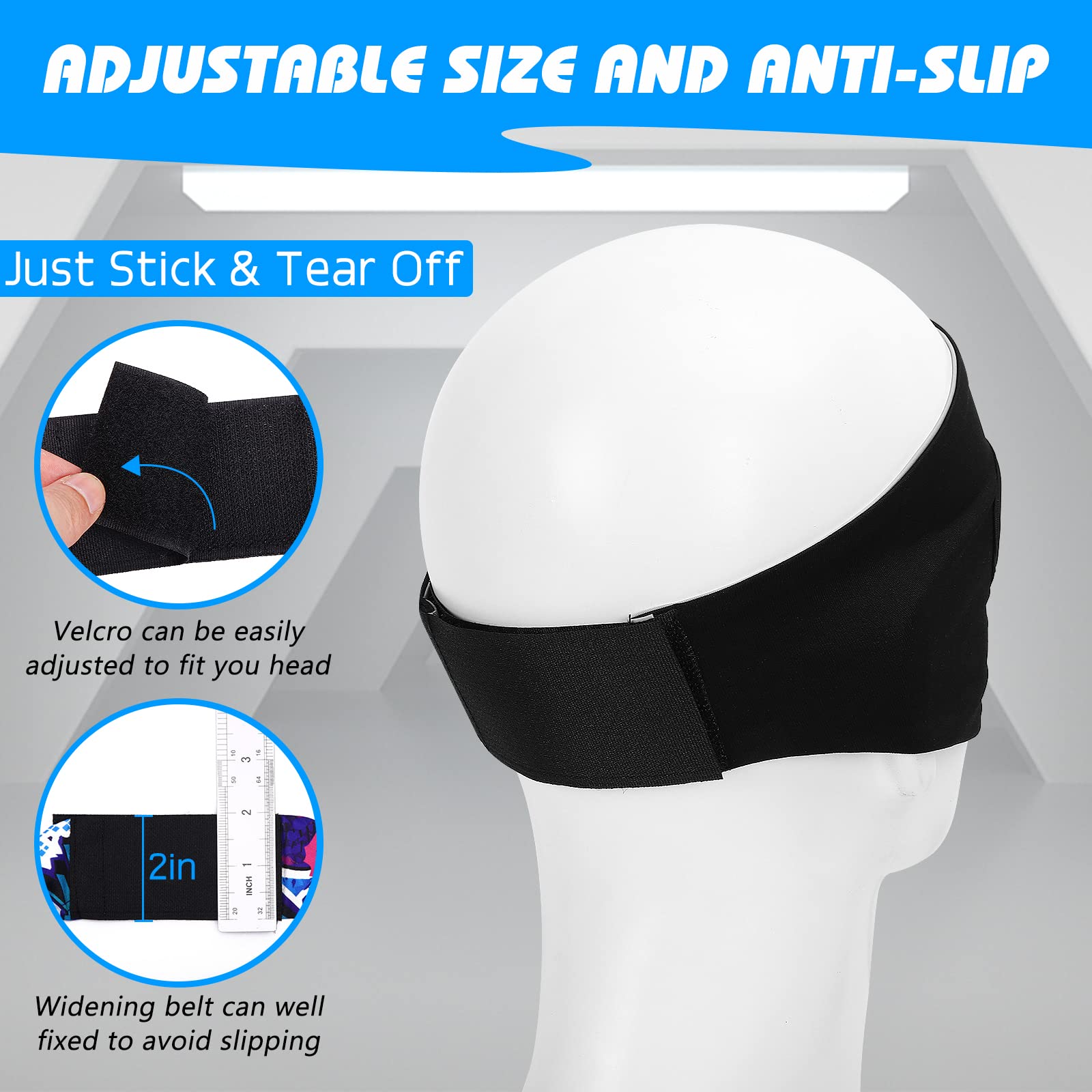 i-FSK VR Masks Sweat Band for Oculus Quest 2 Accessories, VR Eye Mask Cover Adjustable for VR Headsets, Breathable Facemask for Occulusquest2 Virtual Reality Workouts Supernatural, 4 Pack Graffiti