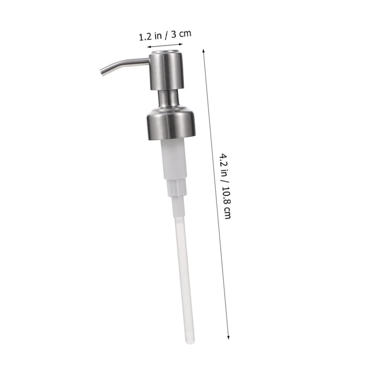Housoutil 4 Pcs Sprinkler Foaming Hand Soap Dispenser Soap Dispenser Kitchen Foaming Soap Dispenser Soap Dispenser Pump Replacement Stainless Steel Emulsification Pump Travel Nozzle