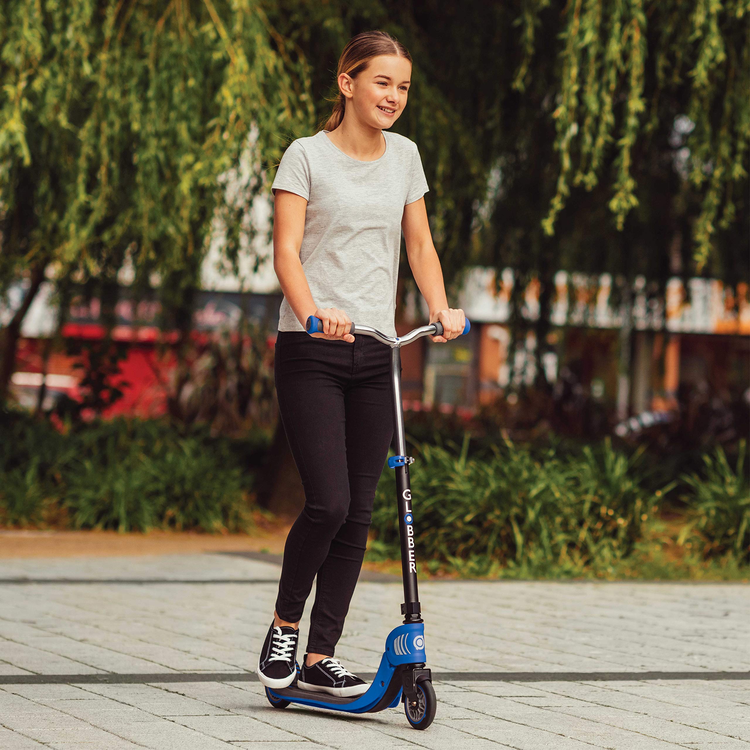 Globber Flow Foldable 125 2-Wheel Scooters Perfect Choice for Children to Transition to Their First 2-Wheel Scooter. Adjustable Features, Robust Design