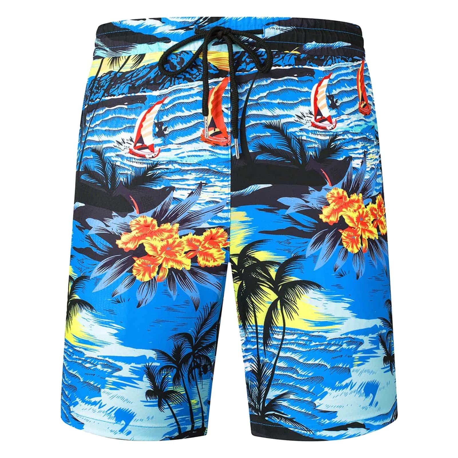 Hawaiian Shirt for Men, Men's Flower Shirt Hawaiian Sets Casual Button Down Short Sleeve Shirt