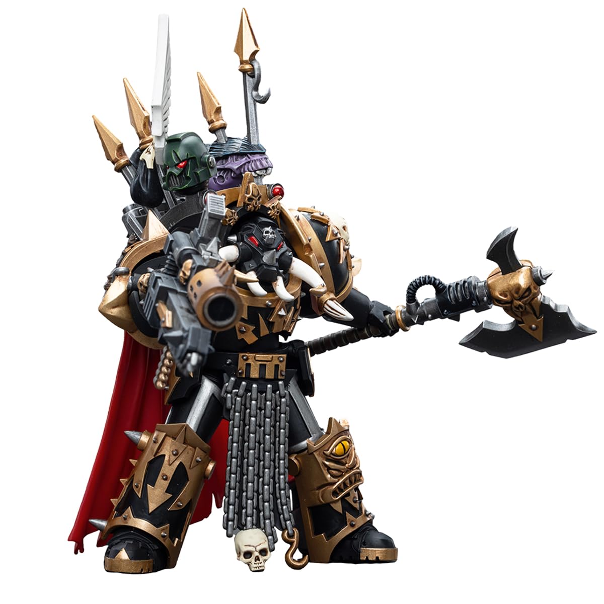 JoyToy Warhammer 40K 1/18 Action Figure Chaos Space Marines Crimson Slaughter Brother Karvult and Brother Maganar Military Collections Model Pack