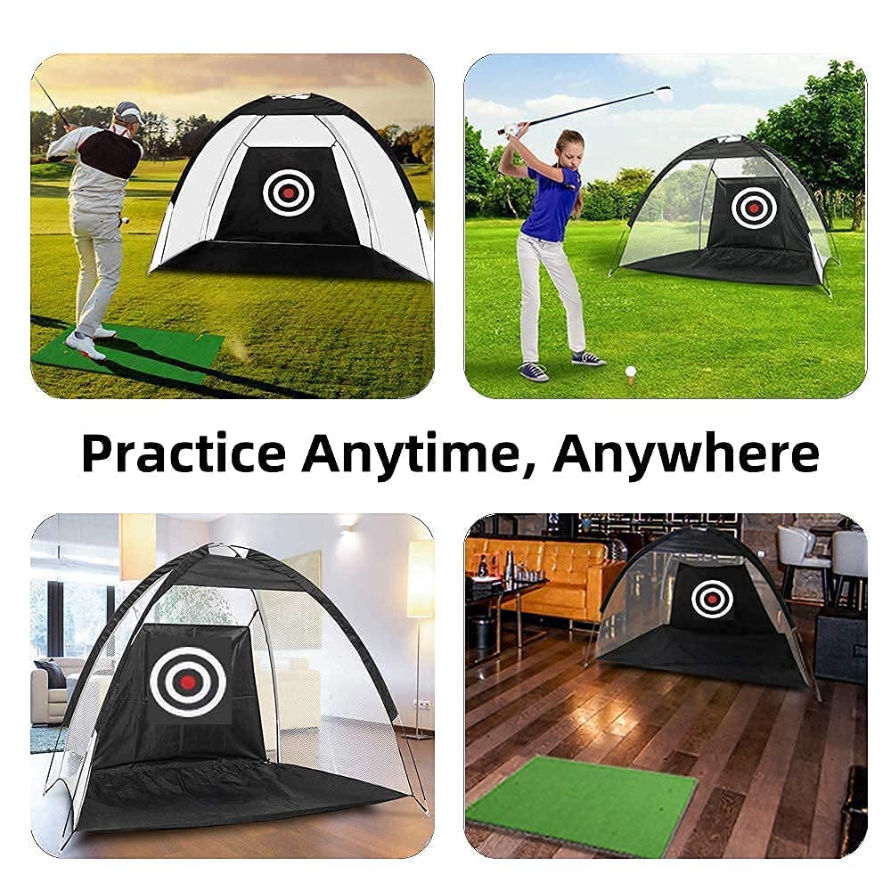 Golf Net, Golf Hitting Nets Training Aids Golf Practice Nets for Backyard Driving Range, Golf Chipping Net with Target Carry Bag for Indoor Outdoor Sports