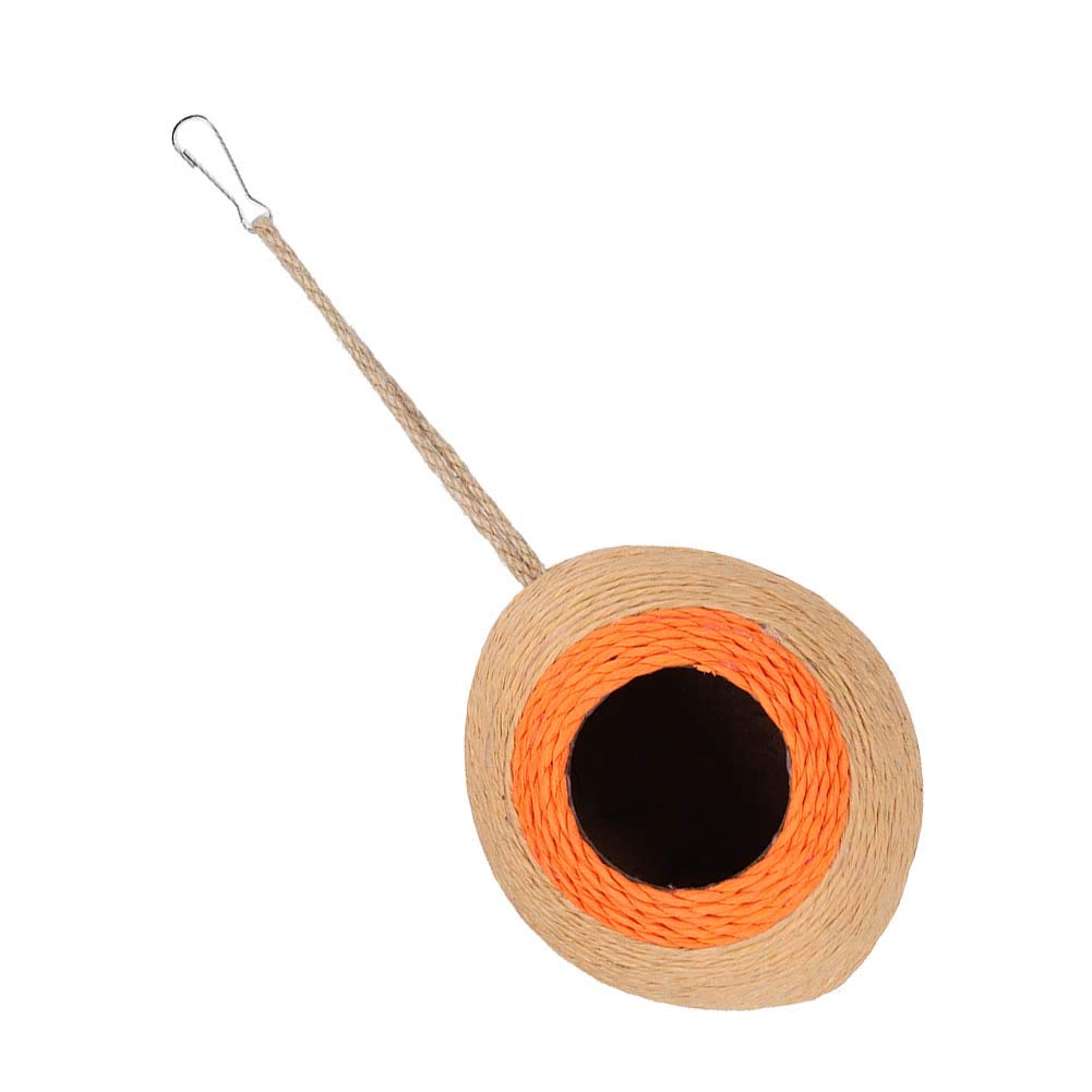 GLOGLOW Pet Bird Breeding Bed, Coconut Husk Round Sleeping Bed Hatching Birdhouses Hamster Breeding Nest Hideaway Toy