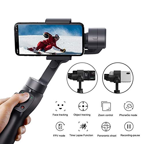 Handheld pan/tilt stabilizer for Smartphone Xs, Focus, Focus & Zoom Action Camera pan/tilt (Color : Option 7)