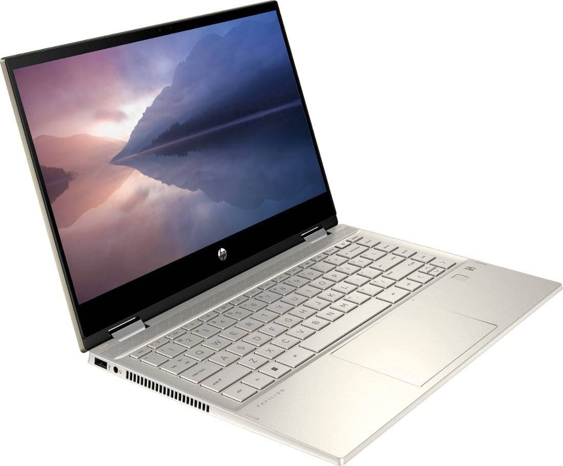 HP Pavilion 2-in-1 Convertible Laptop, 14-inch FHD Touchscreen, Intel Core i5-1135G7, Fingerprint Reader, Bang & Olufsen Dual Speakers, Windows 11 (32GB RAM | 2TB PCIe SSD)