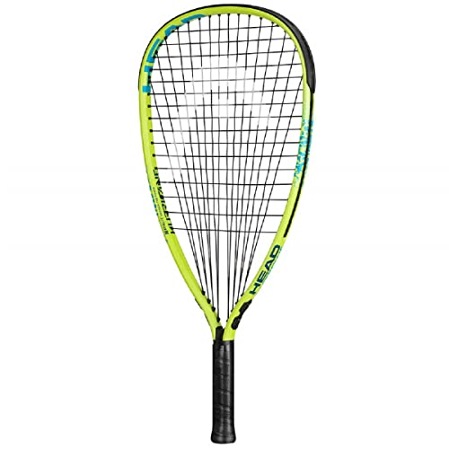 HEAD MX Hurricane Pack - Beginners Pre-Strung Racquetball Racket Set with Goggles & Two Balls, Yellow