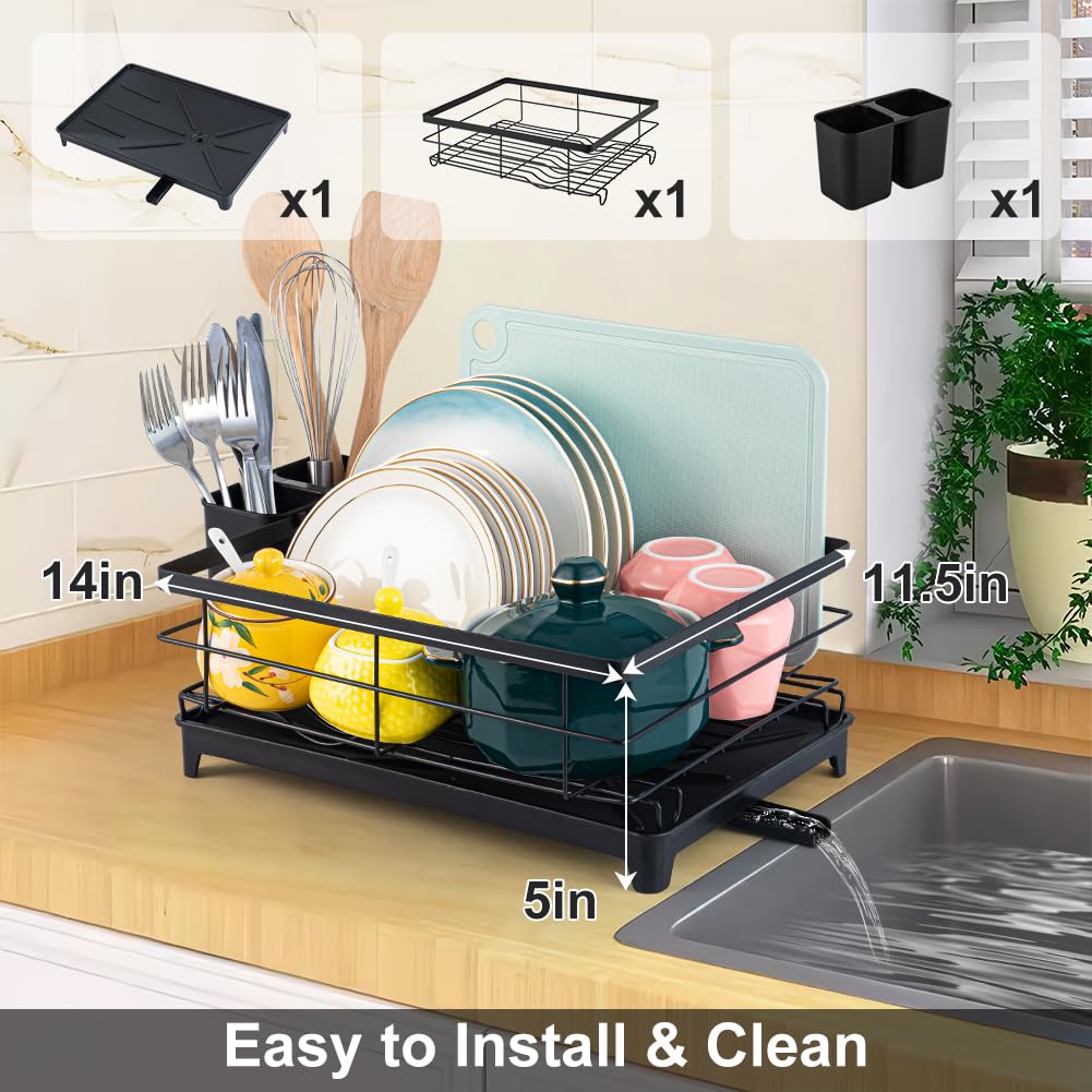 HengWJJ Dish Drainer Rack (Space Aluminum)