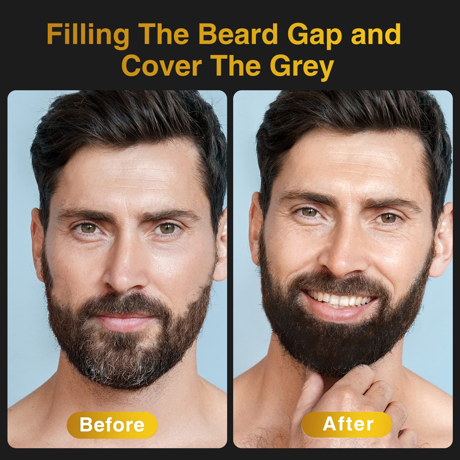 MISICH Beard Filler Stick Beard Pen Cover Salt Beard To Black Beard Pencil Filler For Men Filling Beard Gap Stick