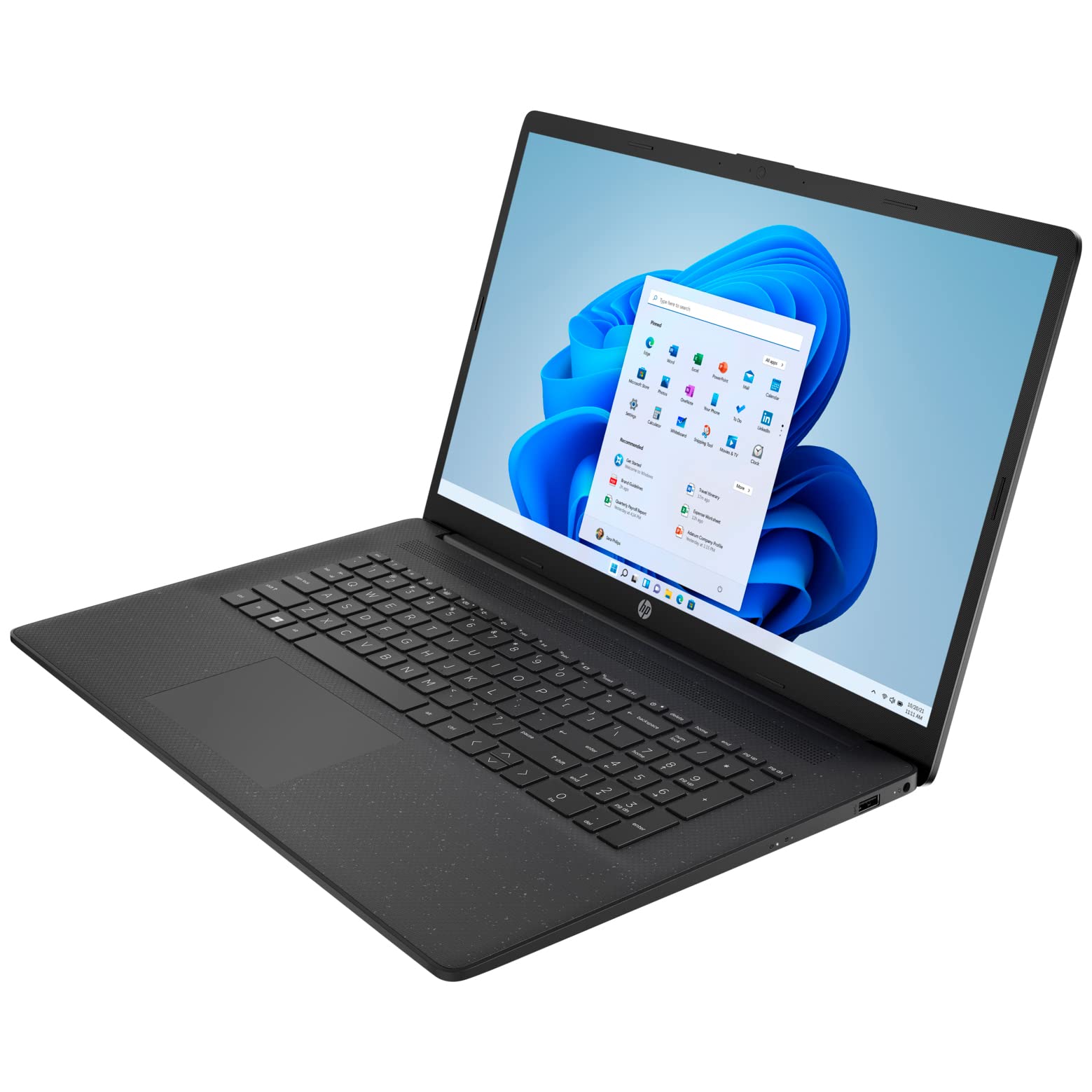 HP 17 17.3" HD+ Business Laptop Computer, 12th Gen Intel 10-Core i5-1235U (Beat i7-1195G7), 32GB DDR4 RAM, 1TB PCIe SSD, 802.11AC WiFi, Bluetooth 5.0, Windows 11 Pro, BROAGE Cable