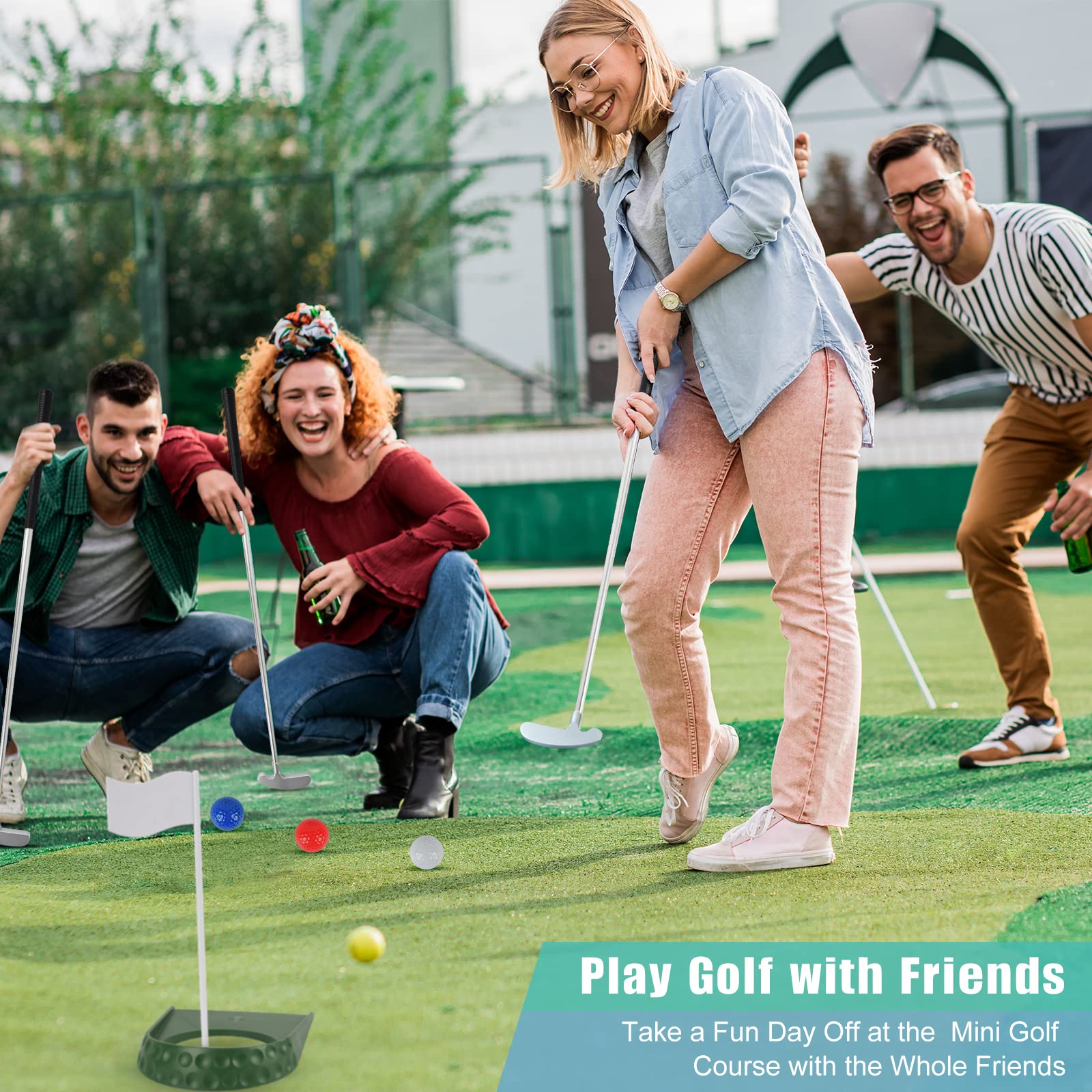 Golf Putter, Classic Stainless Steel Putter, Two Way,Junior and Adults, Suitable for Both Right Handed&Left Handed- 34 Inches Length