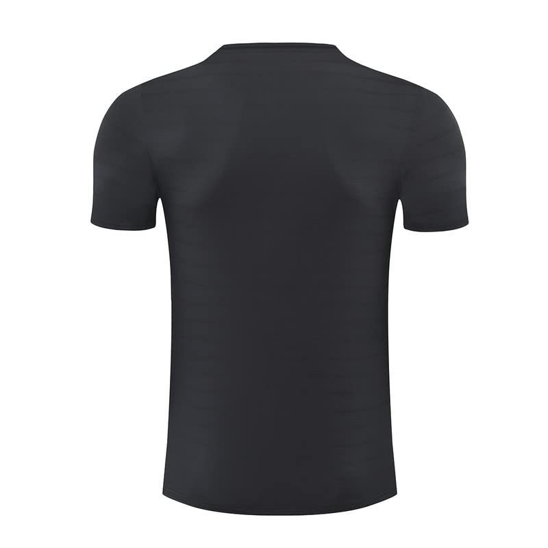 HITEE CREATE Athletic Shirts for Men Reflective Graphic Print Quick-Drying Breathable Sports Tee