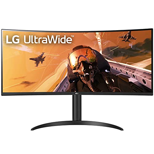 LG 34WP75C-B 34" Curved UltraWide QHD Monitor with AMD FreeSync Bundle with 3 YR CPS Enhanced Protection Pack and Microsoft 365 Personal 15 Month Subscription