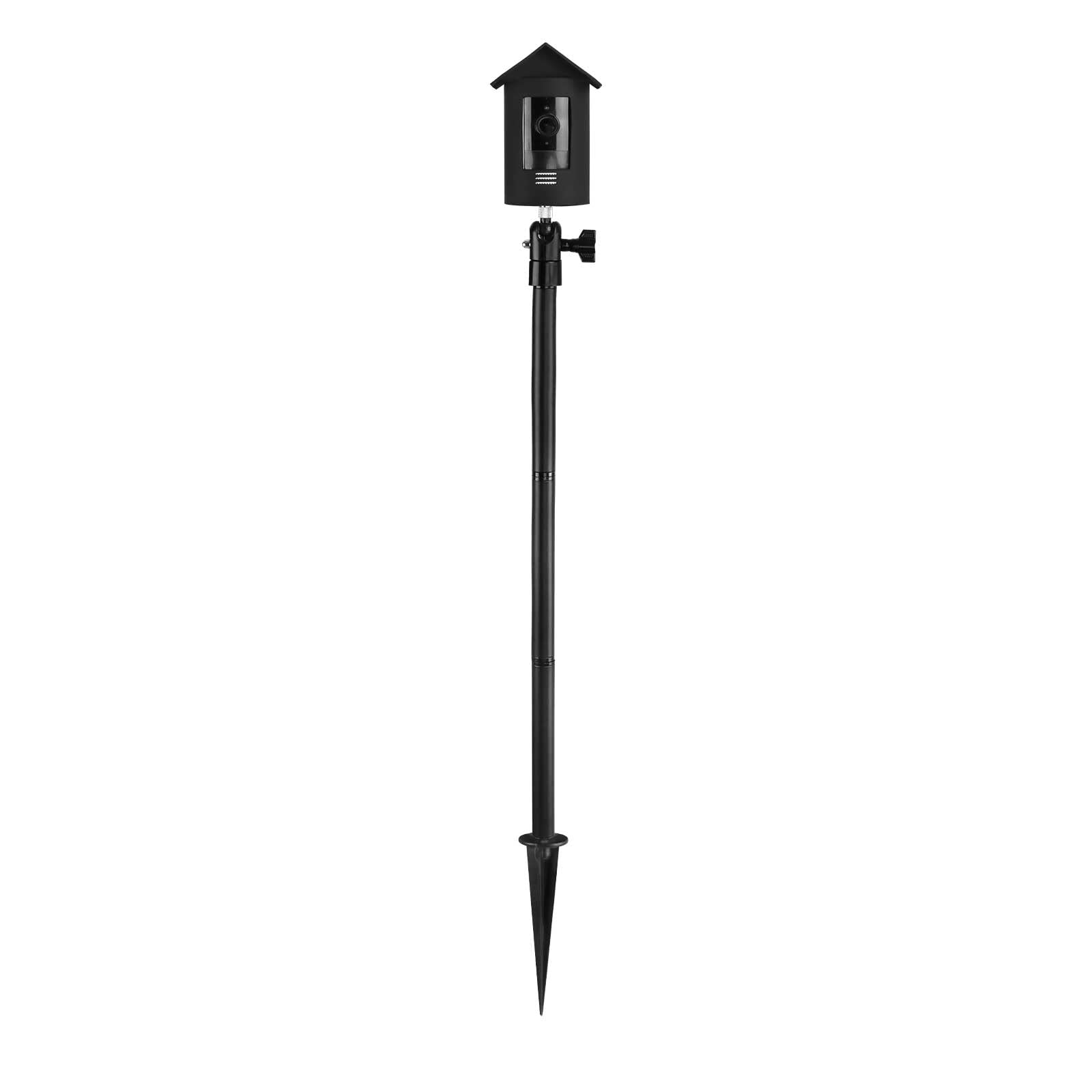 HOLACA Spike Pole Mount Ground Stake and Weatherproof Silicone Skin for Ring Stick Up Cam Battery HD Security Camera, Suitable for Stake into Soft Ground