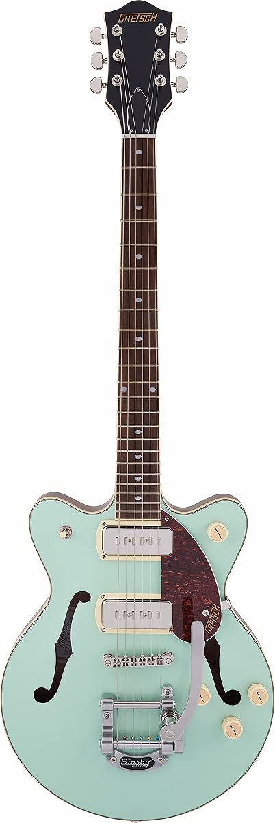 Gretsch G2655T-P90 Streamliner Center Block Jr. Double-Cut P90 Two-Tone Mint Metallic and Vintage Mahogany Stain w/Bigsby