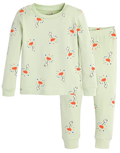 moimoln Baby Toddler Boys Cotton Modal Long-Sleeve Snug fit Pjs Pajama Sleepwear Sparkle 5T