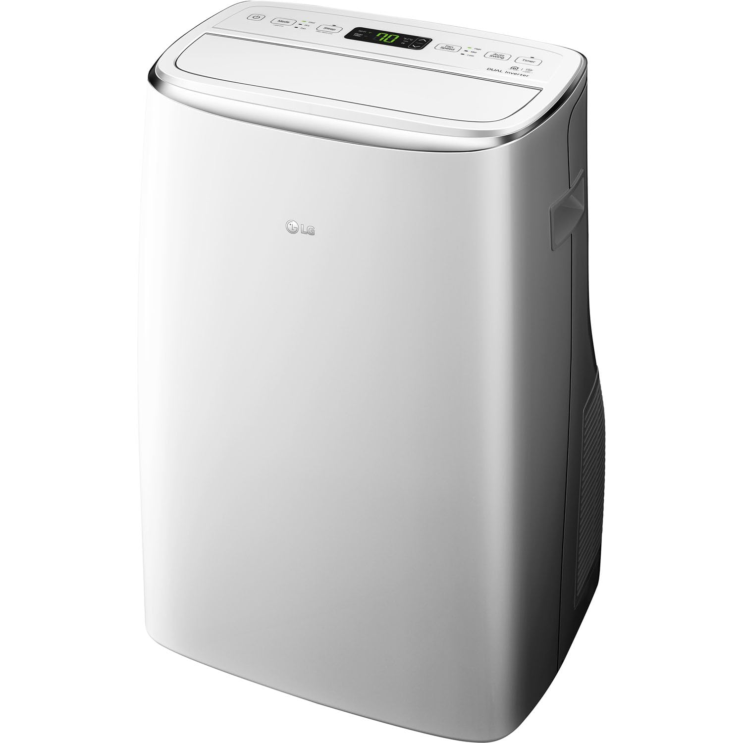 LG Dual Inverter Portable Air Conditioner Unit for Medium Rooms, Bedroom, Office, Kitchen, Dining Room, 115V, Cools up to 500 Sq. Ft., 3 Speeds, 24-hour Timer, with Wi-Fi Control and Remote, White