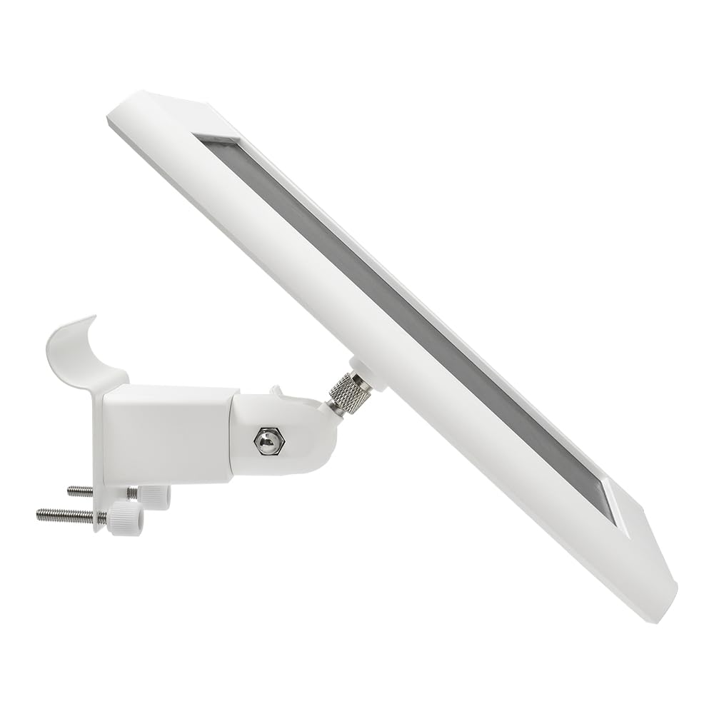 Holicfun Vinyl Siding Mount, No-Drill Adjustable Siding Clip for Security Cameras and Solar Panels, Compatible with Ring, Blink, Arlo, Eufy, Wyze, Google Nest, SimpliSafe, and More - White