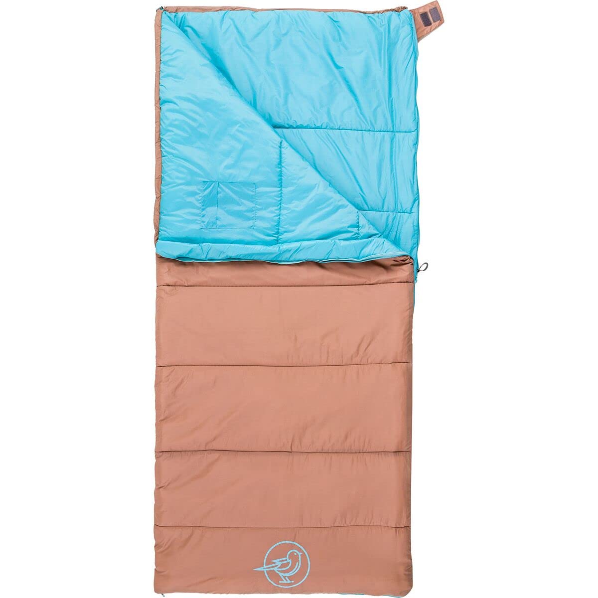 Groundwork Single Sleeping Bag: 20F Synthetic, Oatmeal/Porcelain, One Size