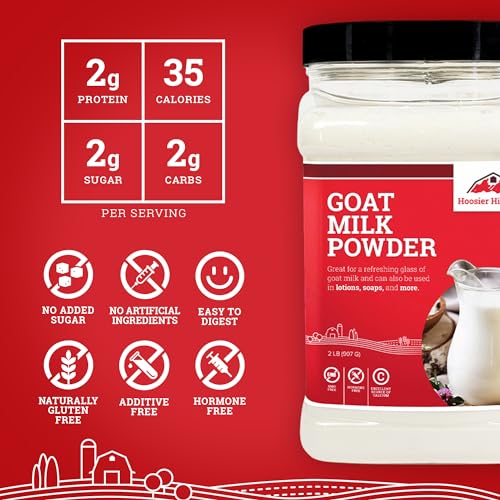 Hoosier Hill Farm Goat Milk Powder, 1LB (Pack of 1)