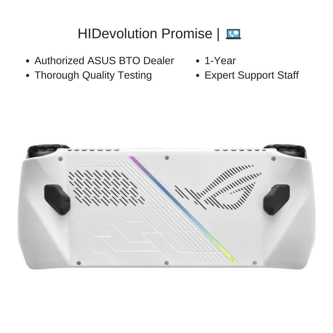HIDevolution ASUS ROG Ally RC71L 7" FHD 120Hz, 3.3 GHz Ryzen Z1 Extreme, AMD Radeon, 16 GB LPDDR5 RAM, 1 TB PCIe SSD, Windows 11 Home