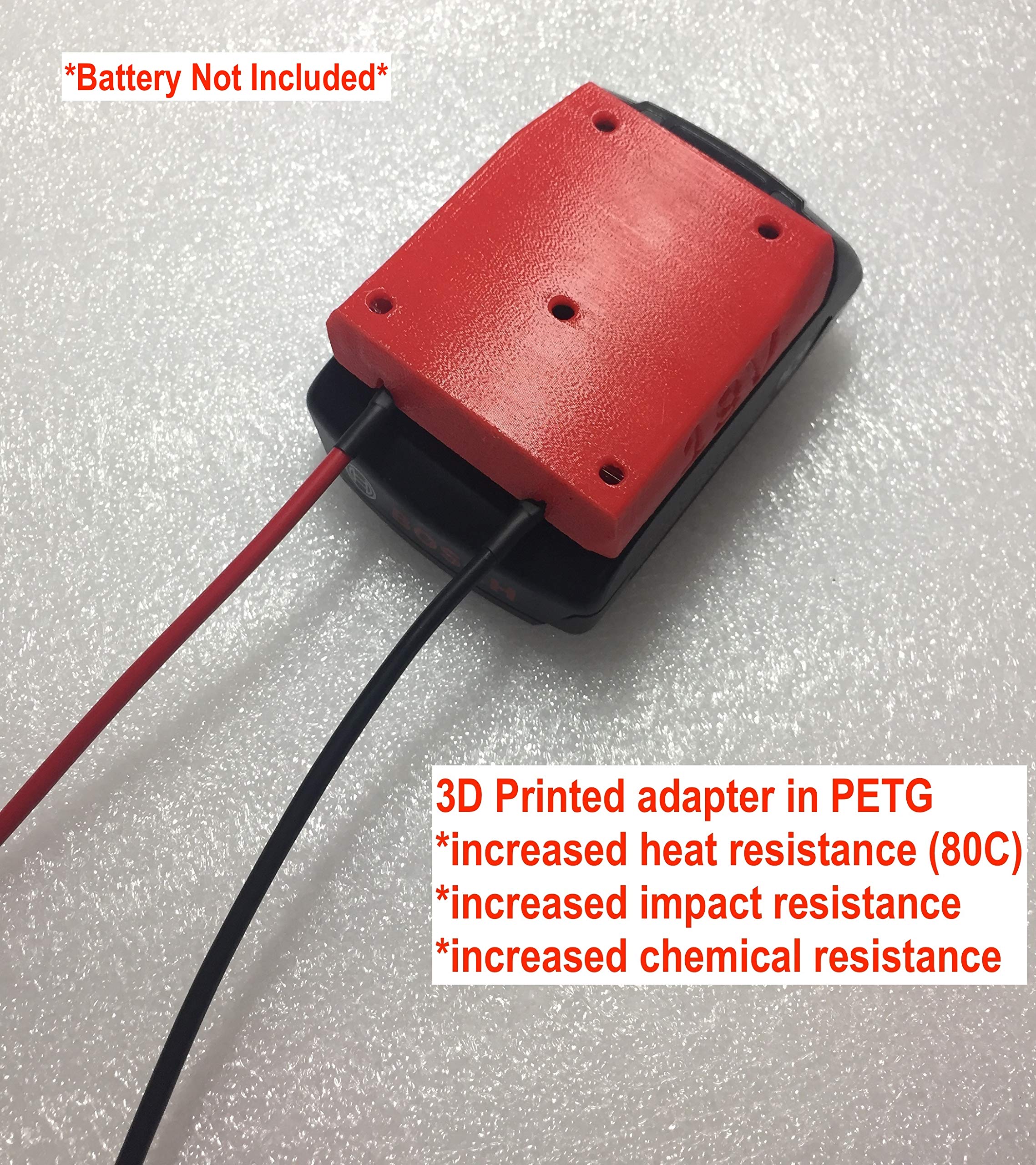 H Battery Adapter for Bosch 18v Dock Power Connector 18 volt12 Gauge Robotics