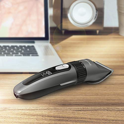 Gorgefine Rechargeable Hair Clipper & Trimmer for Men-Professional Cordless Haircut & Grooming Kit Waterproof with LED Display-Turbo Powerful Mode&Super Silent Mode