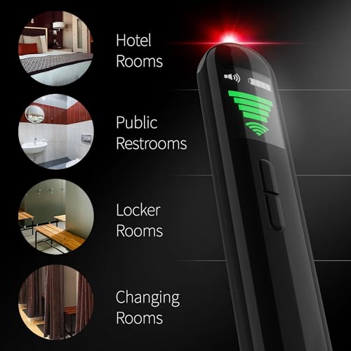 Hero Privacy Pen - 1 Pack - Hidden Camera Detector, Anti Spy, GPS Tracker Detector, Portable RF Signal Finder for Airbnb, Hotels, Bathroom, Home, Office
