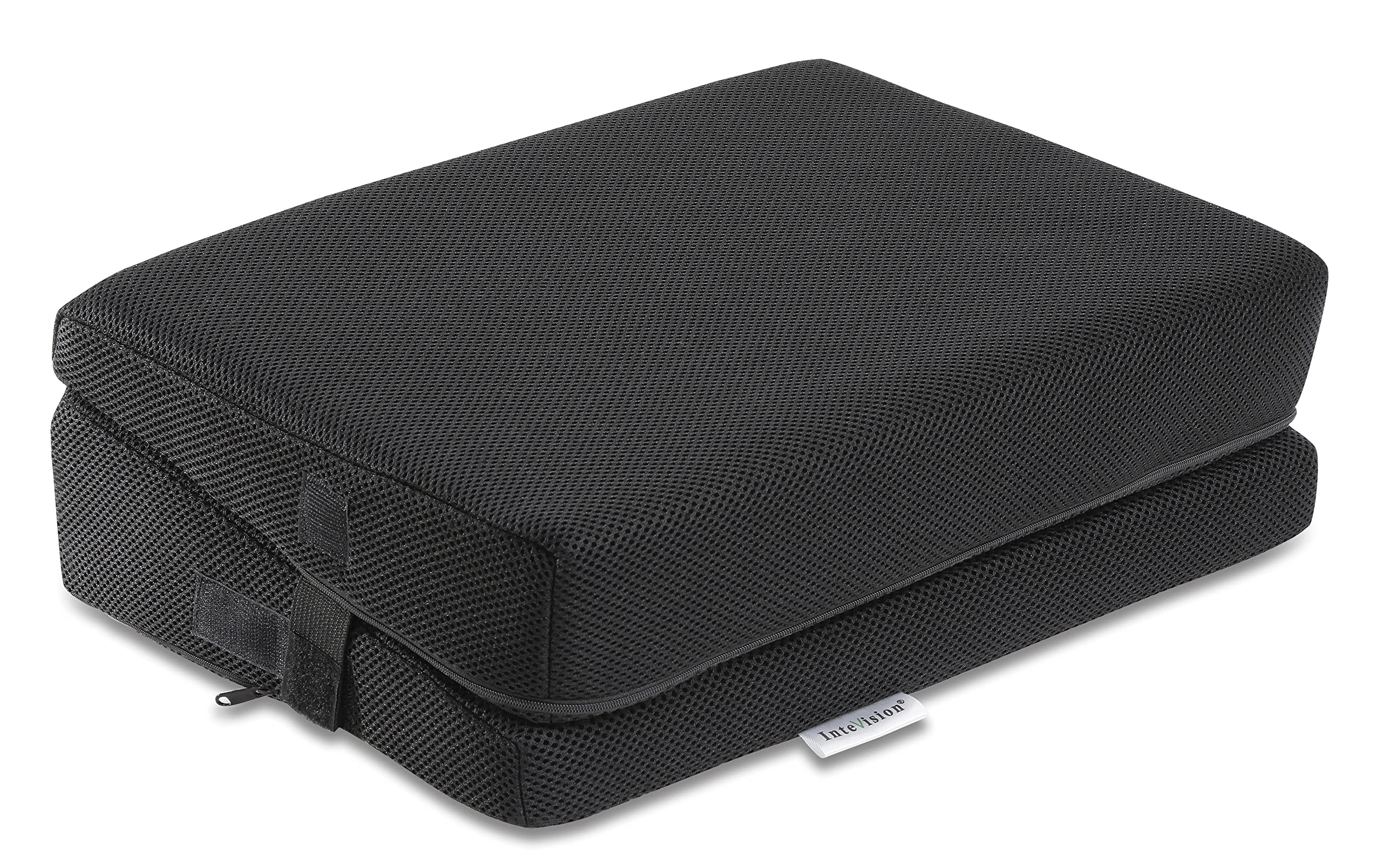 InteVision 4-in-1 Footrest for Added Height - Premium Foam Foot Cushion Works Great for Under Desk or bar - Will not Slide on Any Surface