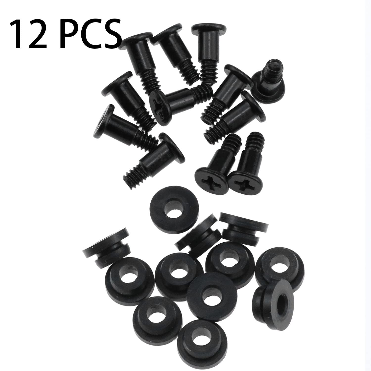 Lovelysp Hard Disk Drive Screw 3.5 inches Hard Disk Shock Absorbing Screw Shock Absorption Rubber Washer Kit PC Hard Disk Drive Mounting Accessories for 3.5 inches HDD SSD(3.5 inches)-12 Sets