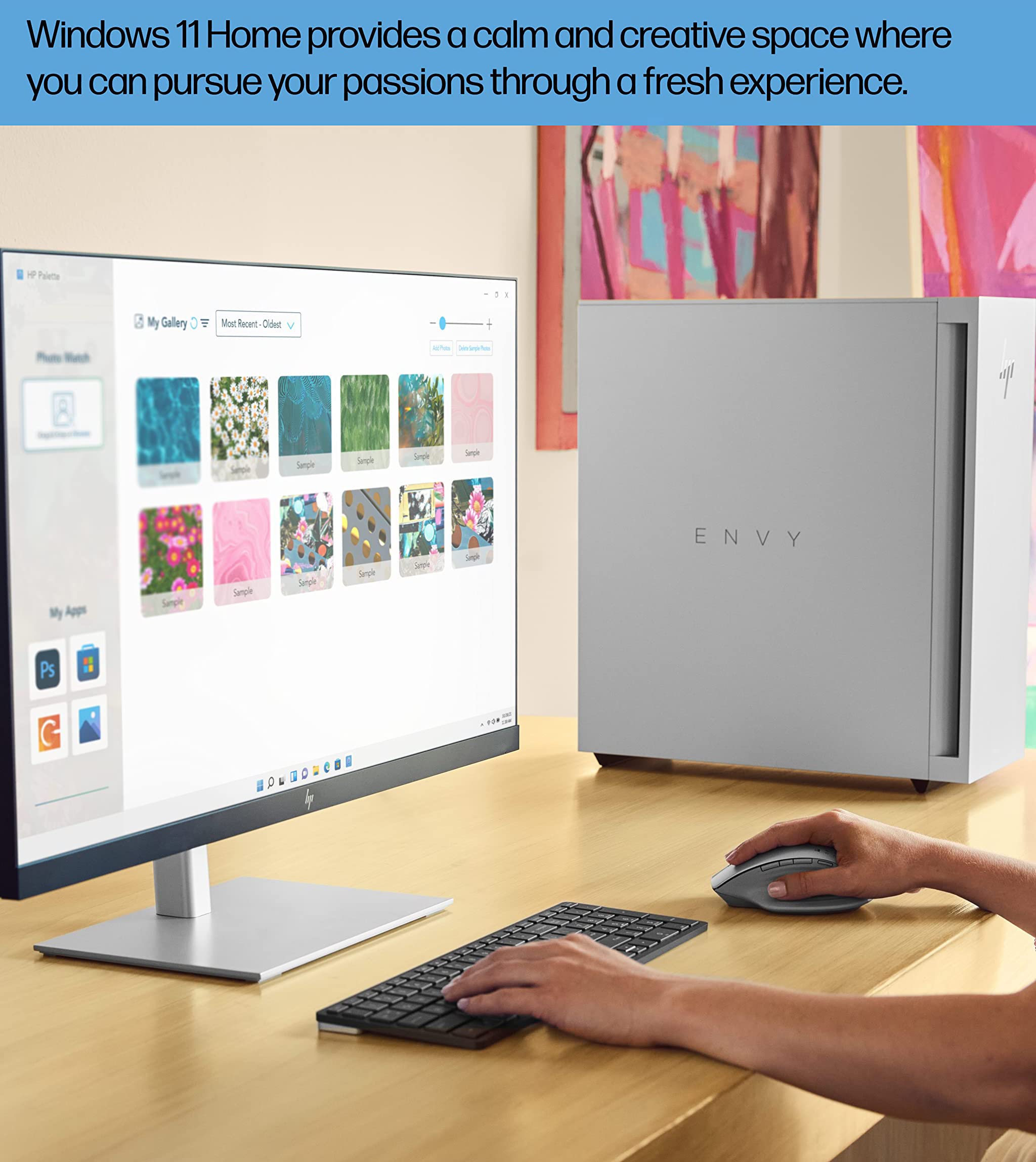 HP 2023 Envy Gaming Tower Business Desktop Computer, 12th Gen Intel 16-Core i9-12900, 64GB DDR4 RAM, 4TB SSD, GeForce RTX 3070 8GB GDDR6, WiFi 6, Bluetooth, Windows 11 Pro, BROAG 64GB Flash Drive