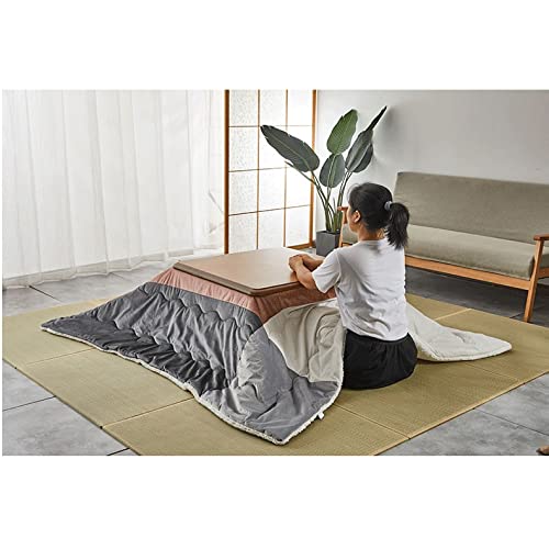 GUABI-CHENCHEN Kotatsu Table Set, Kotatsu Heated Multifunction Low Tatami Tables Near The Heated Stove for Indoor Low Folding for Home and Living CHENCHEN (Size : 757538cm)