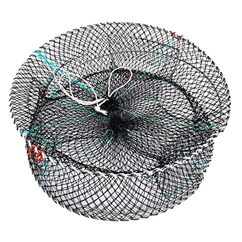 JIAMEI Fishing Cast Crab Trap Network Cages Shrimp Nylon Automatic Fishing Cage Foldable Net Accessories
