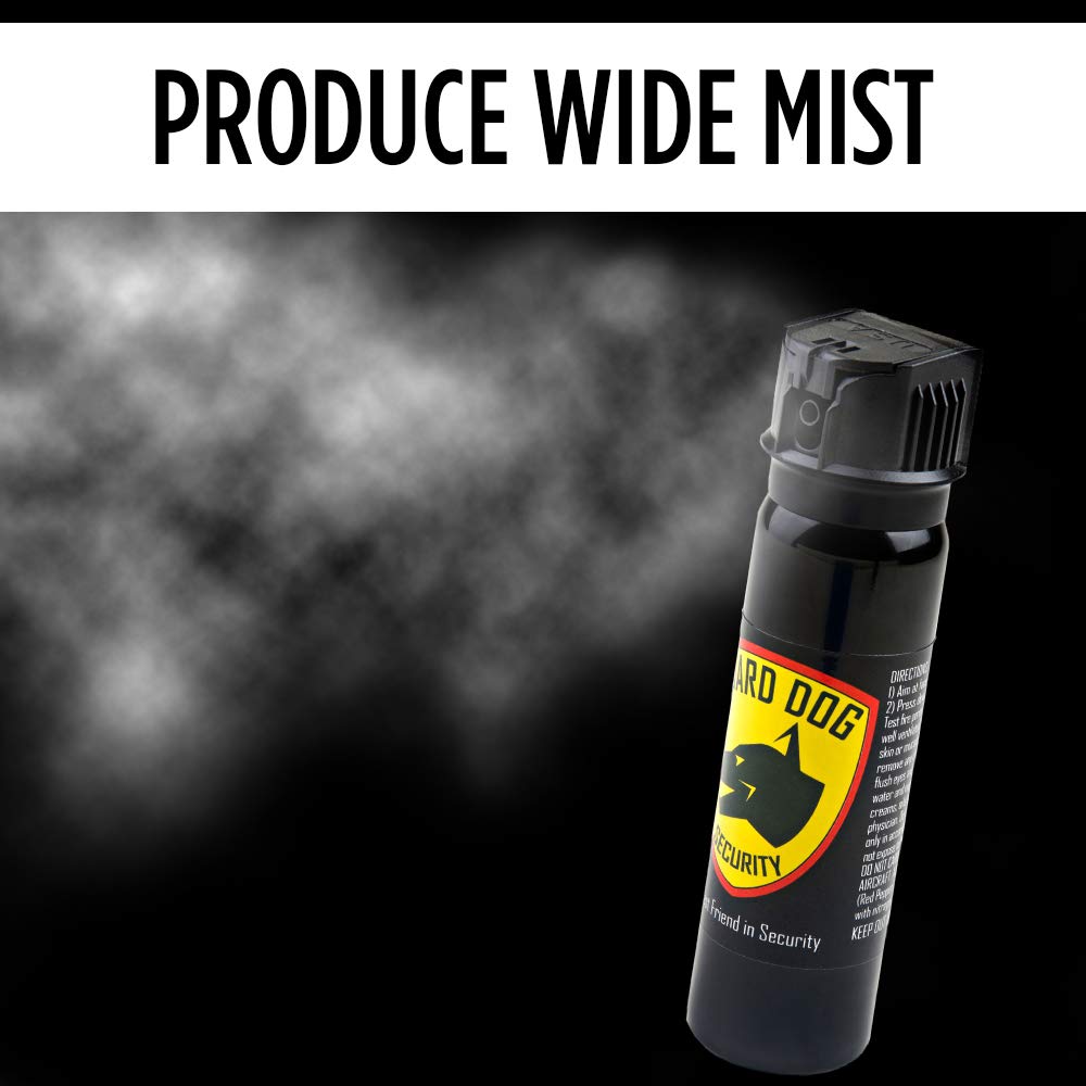 Guard Dog Security Fogger 4 oz Pepper Spray for self defense - Police Strength with Flip Top Design – Up to 25 Bursts – 3 PACK