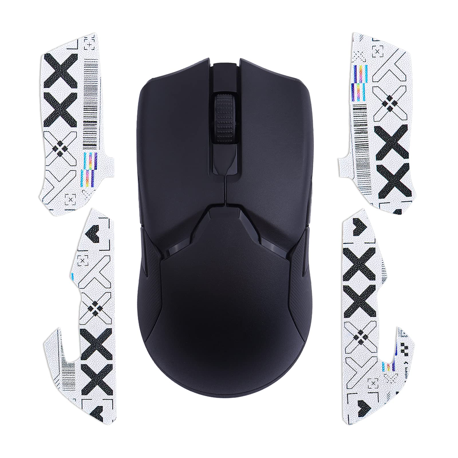 Hyekit Mouse Grip Tape for Logitech G PRO X Superlight Anti-Slip Grip Tape for Mouse - Sweat Resistant - Easy to Use Self-Adhesive Design - Pre-Cut - Professional Mice Upgrade Kit(White)