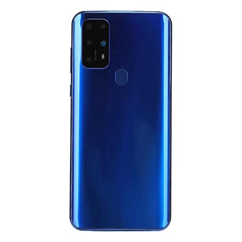 jiabaoyu Global Compatible Dual SIM Smartphone with Facial Recognition - Blue Large Screen Unlocked Smartphone with High Capacity Memory Fast Charging Technology and Face Unlock