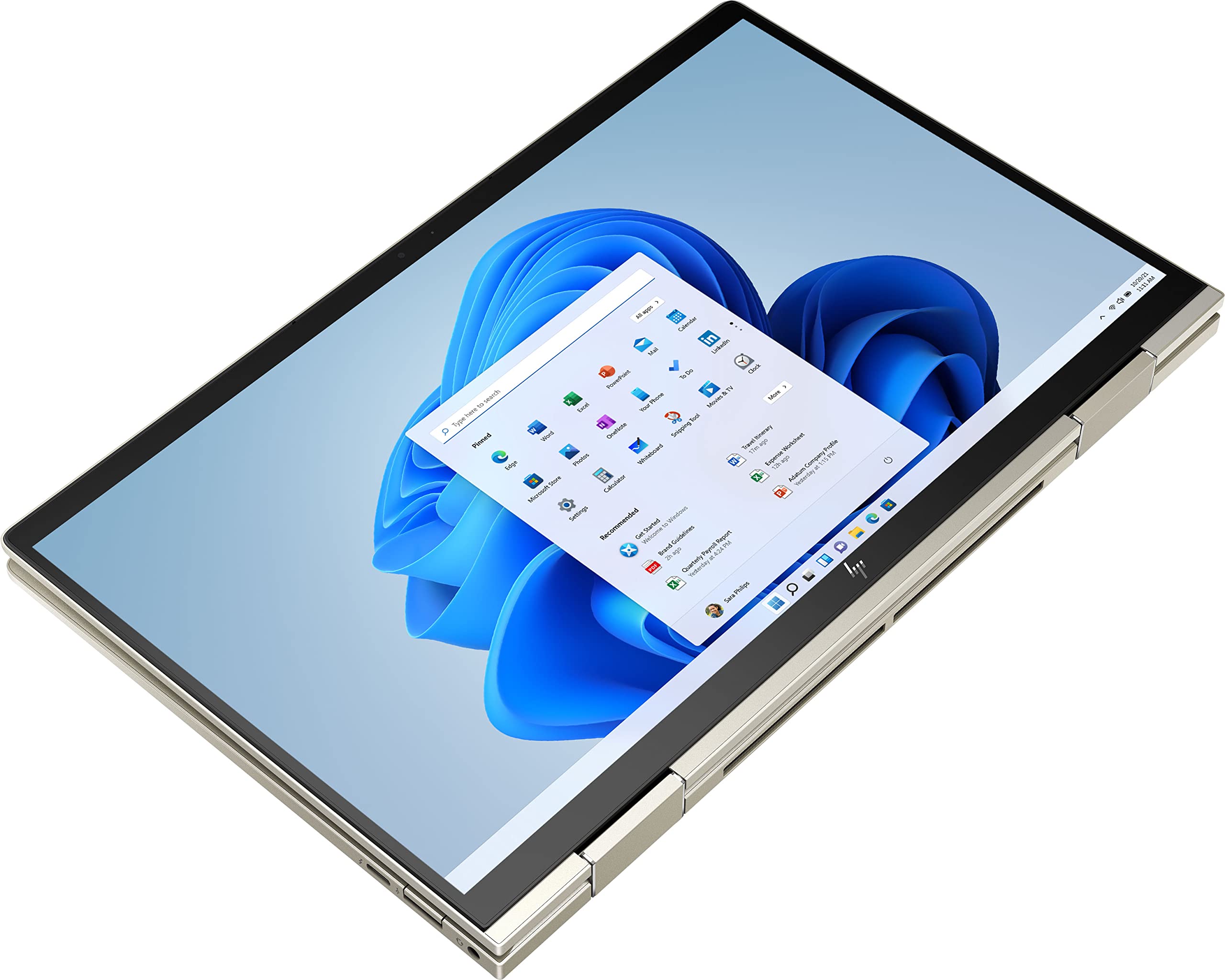 HP - Envy 2-in-1 13inch Touch-Screen Laptop - Intel Evo Platform Core i5-1135G7 - 8GB Memory - 256GB SSD - Pale Gold - Backlit Keyboard -Fingerprint Reader -Thunderbolt - WiFi 6 13-13.99 inches