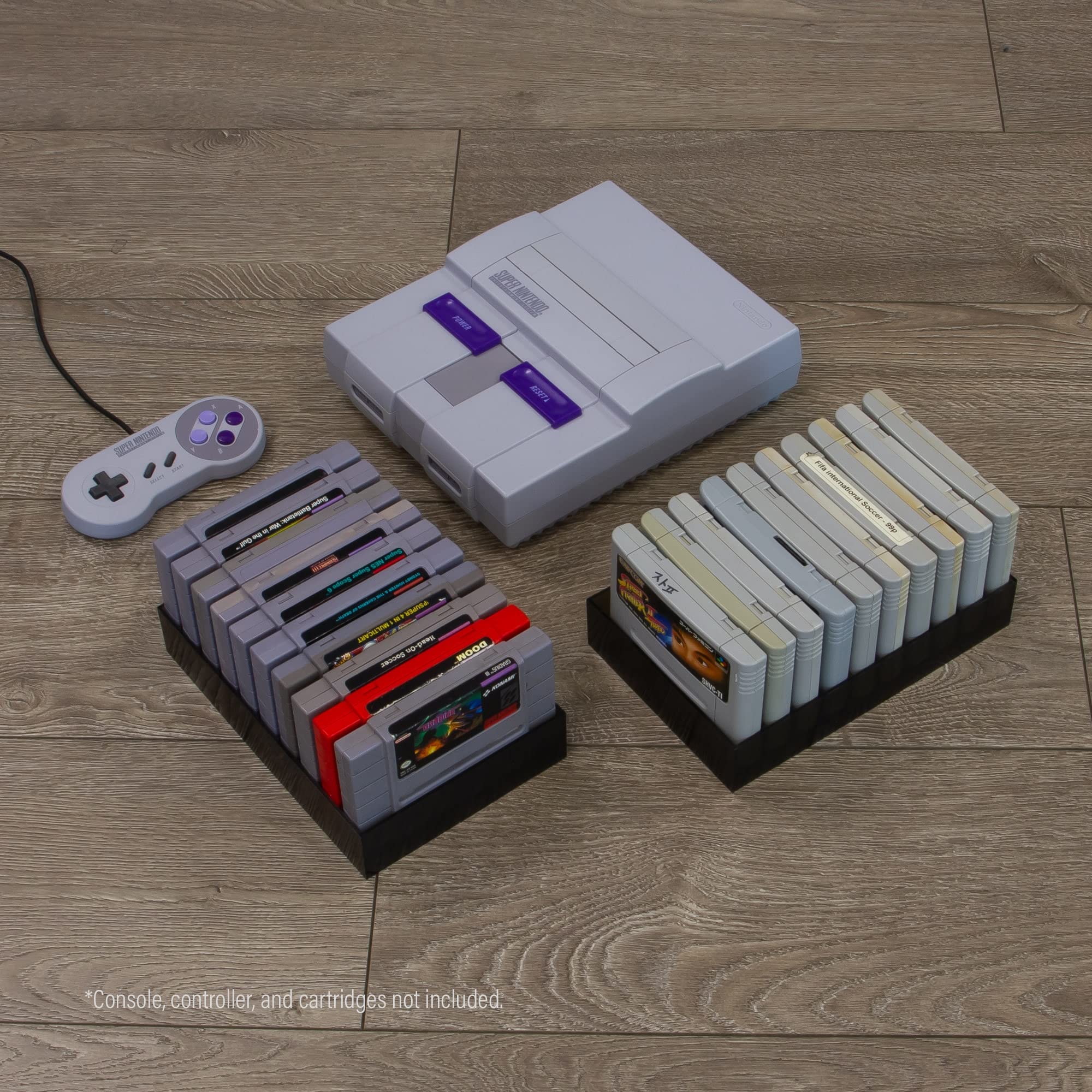 Hyperkin 10-Cartridge Storage Stand for SNES (2 Pack)