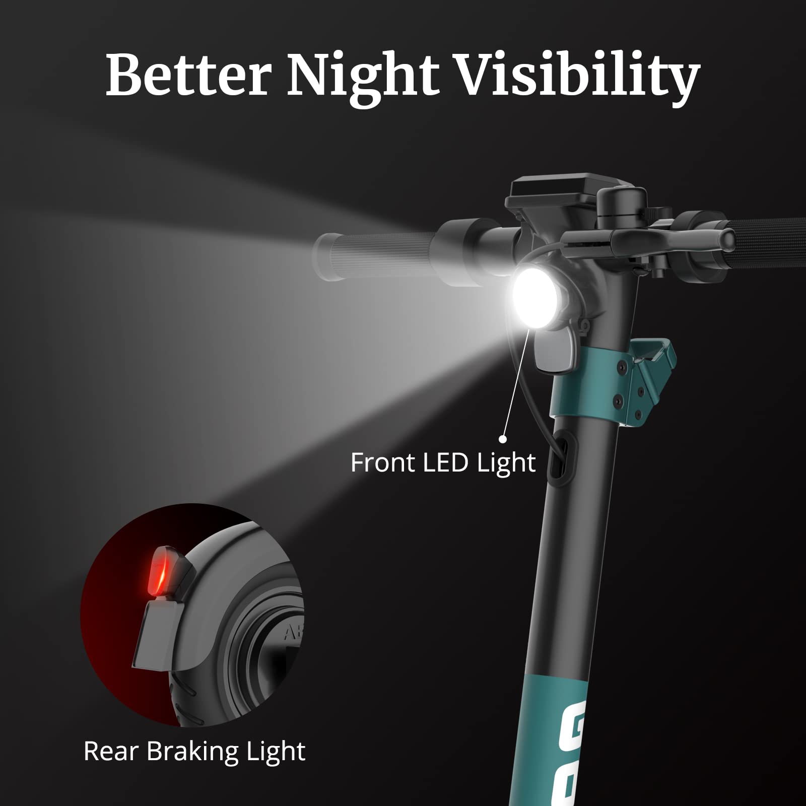 Gotrax GMAX Electric Scooter, 10" Pneumatic Tire, Max 42 Mile & 20Mph by 500W Motor, Double Anti-Theft Lock, Bright Headlight and Taillight, Foldable and Cruise Control Electric Scooter for Adult