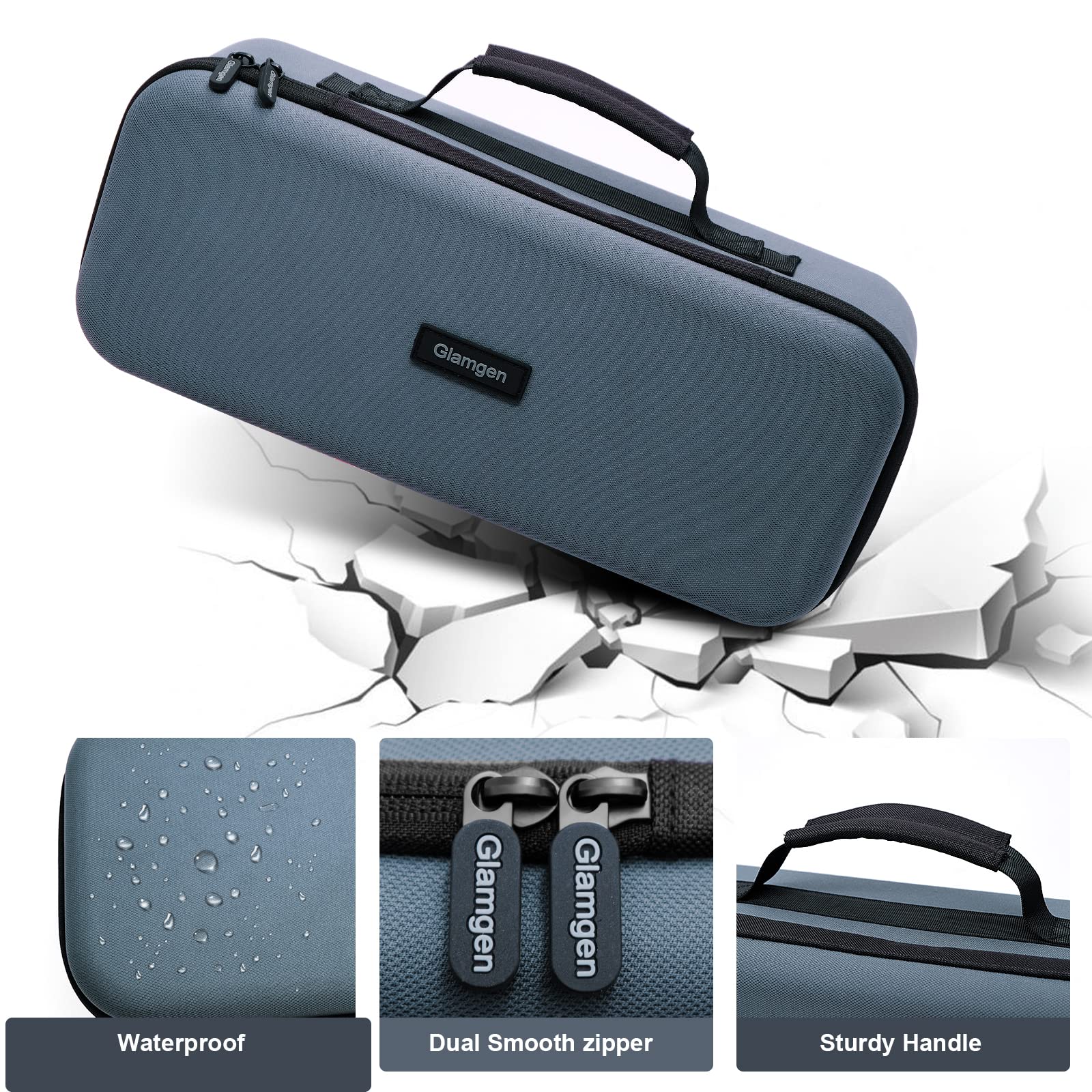 Hard Travel Case for Cricut Joy,Carrying Cases for Cricut Easy Press Mini with 3 Cutting Mats,Waterproof Durable Portable Storage Bag for Craft Pen Set, Cutting Mats and Cricut Joy Accessories