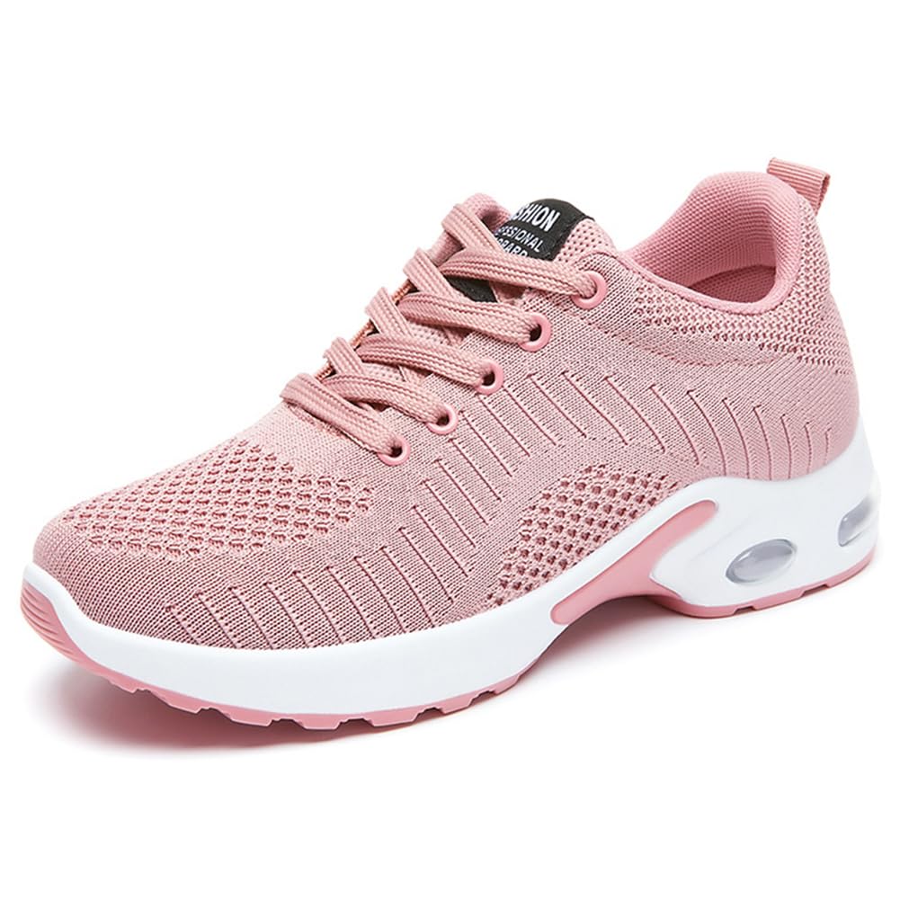 HiGropcore Women's Air Cushion Fashion Sneakers Lightweight Walking Shoes Low-Top Casual Comfortable Breathable Athletic Shoes