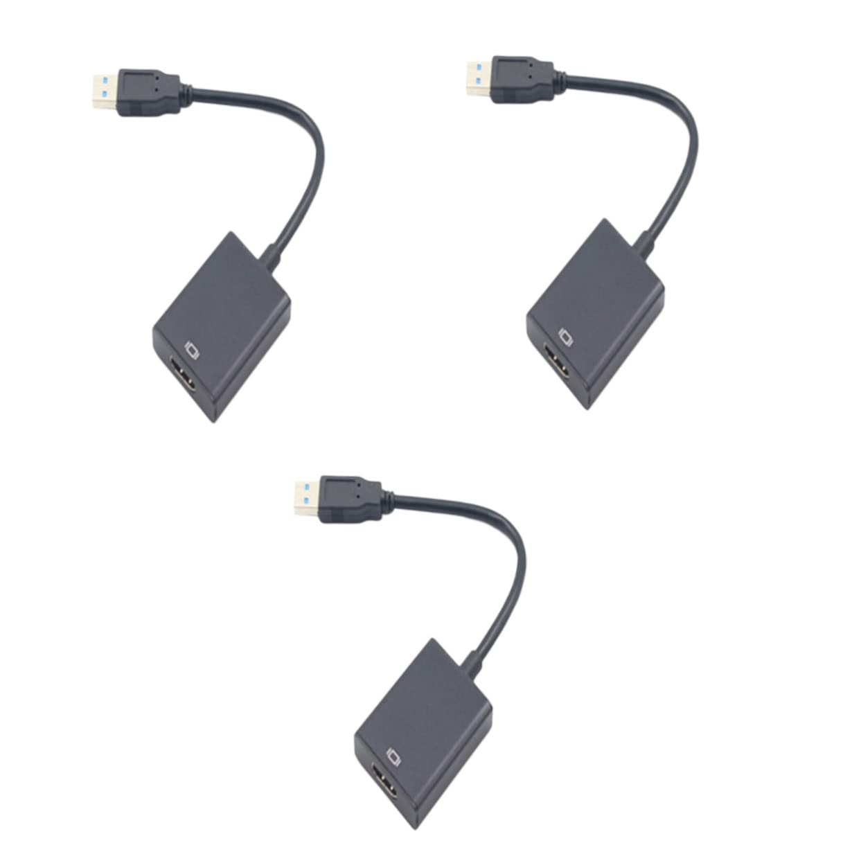 KOMBIUDA 3pcs USB to Adapter USB 3. 0 to Cable Dual Monitor Adapter USB usb3. 0 to Adapter USB to Cable Support Cell Phone Charging Stations USB b Cable USB to 12a Converter Flat
