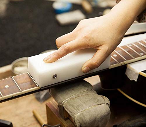 Guyker Fret Beveling File - Fret End Bevel-Flush Files Luthier Angle Tool (36 and 90 Degrees) - Low Friction Fret Leveler (1PCS, Short Length 5.5β)