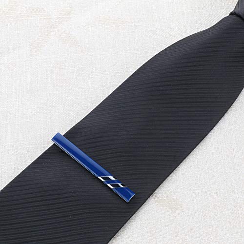 GWD Tie Clips for Men Wedding Business Classic Tie Bar Clip Set (D style)