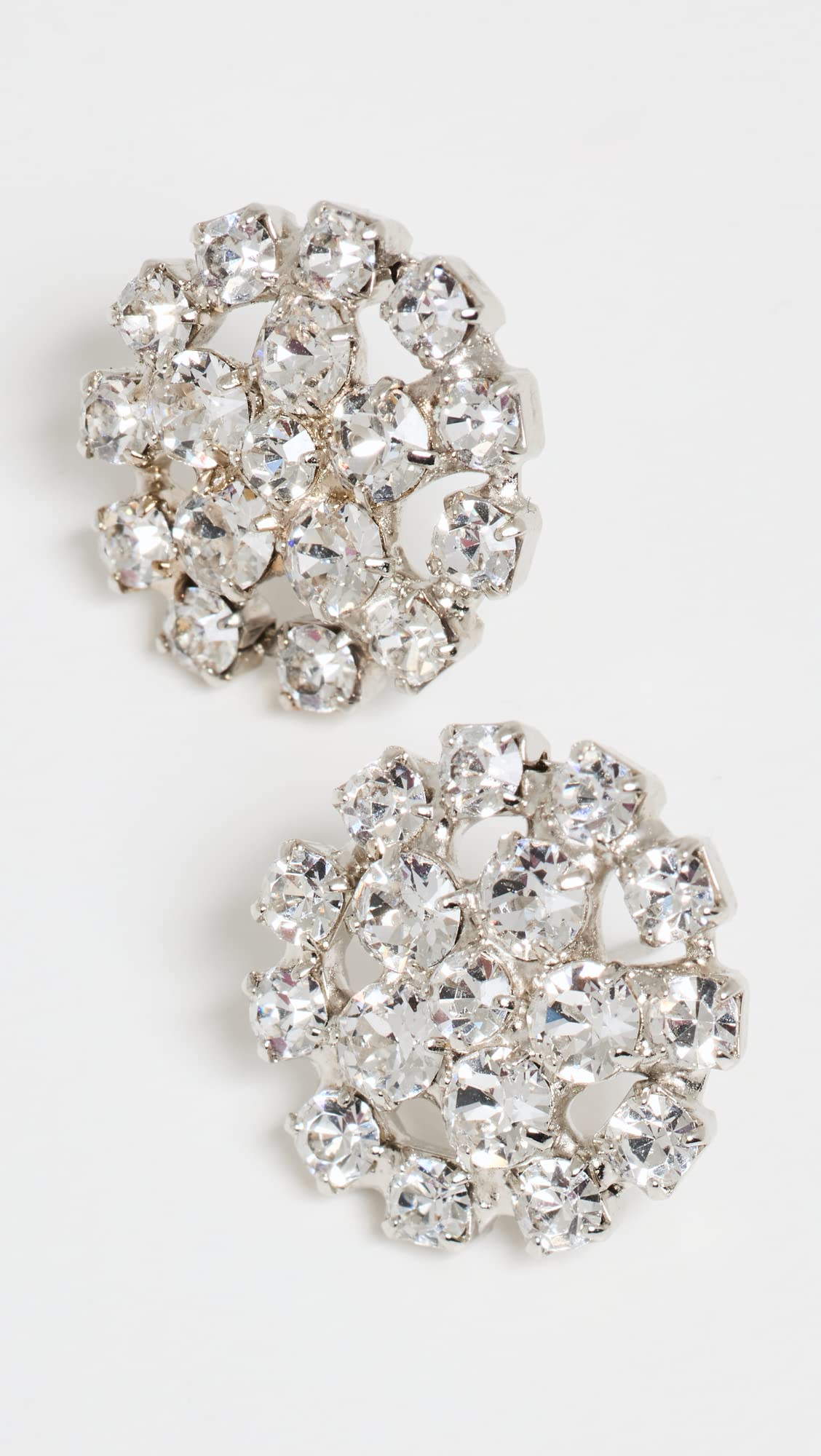 Jennifer Behr Women's Maris Earrings, Crystal, Clear, Silver, One Size