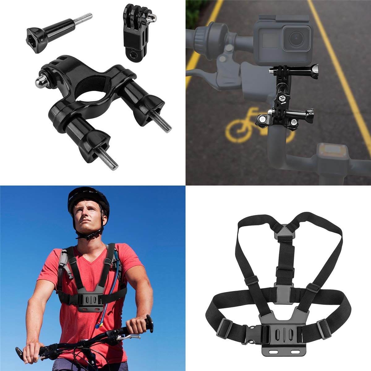 GoPro HERO10 Black, Waterproof Action Camera, 5.3K60/4K Video, 1080p Live Streaming Bundle with Froggi Extreme Sport 40-PC Accessory Kit, 64GB microSD Card