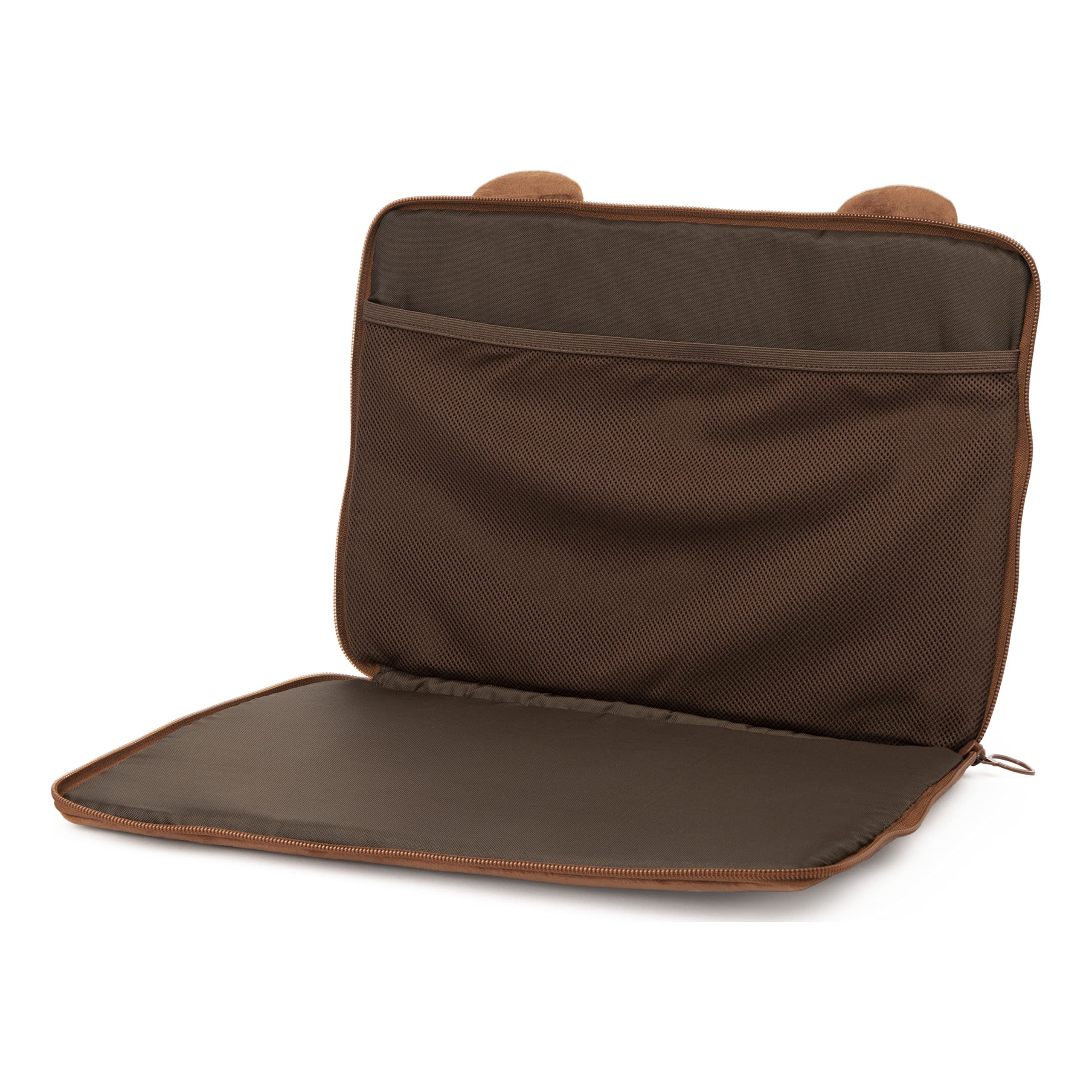 GUND LINE Friends Brown Zippered Computer Laptop Soft Case, 10.5”H x 15”W